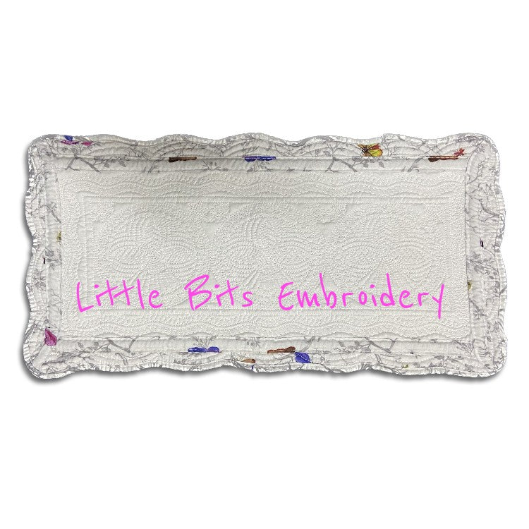 Heirloom Burp Cloth – Little Bits Embroidery Blanks