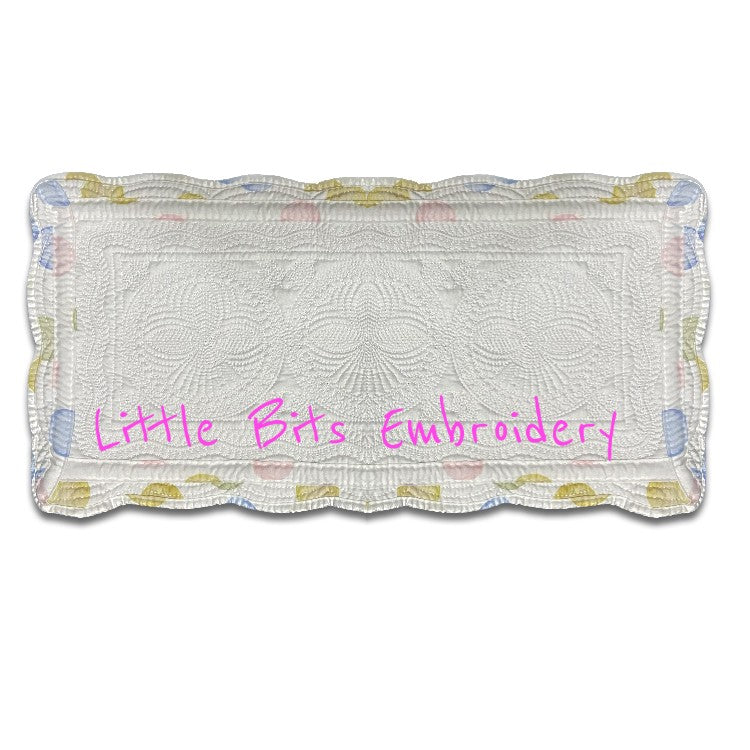 Heirloom Burp Cloth – Little Bits Embroidery Blanks